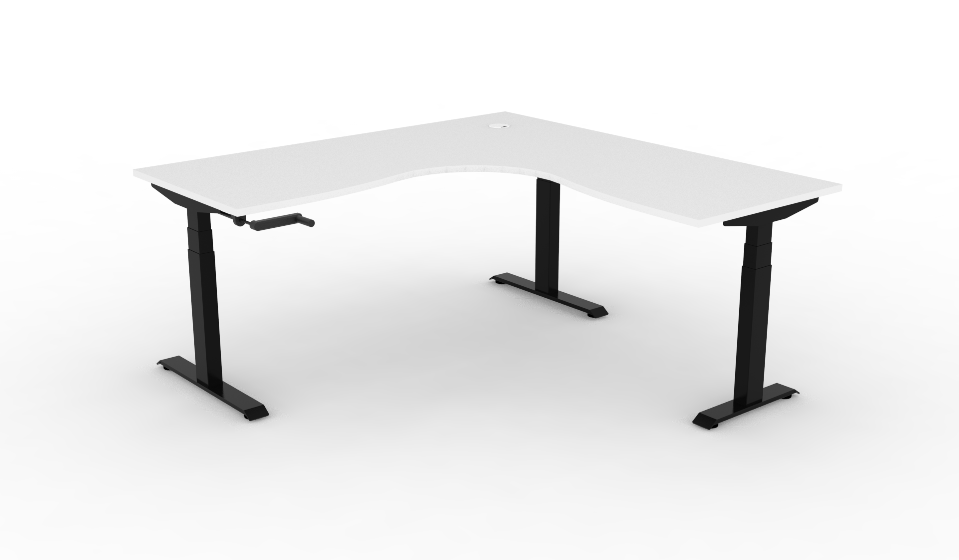 Boost Crank Manual Height Adjustable Corner Workstation