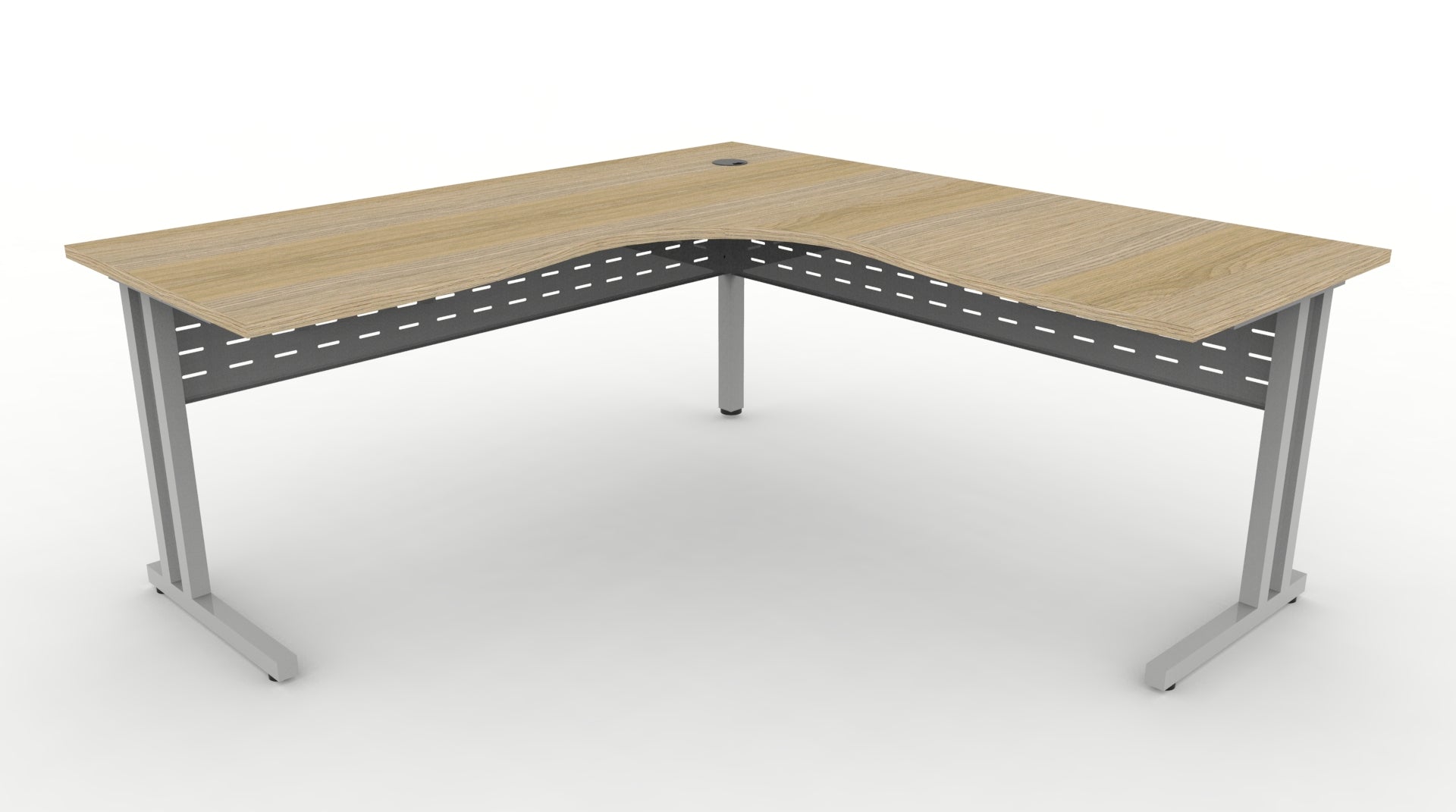 Deluxe C Leg Corner Workstation - 750mm Deep