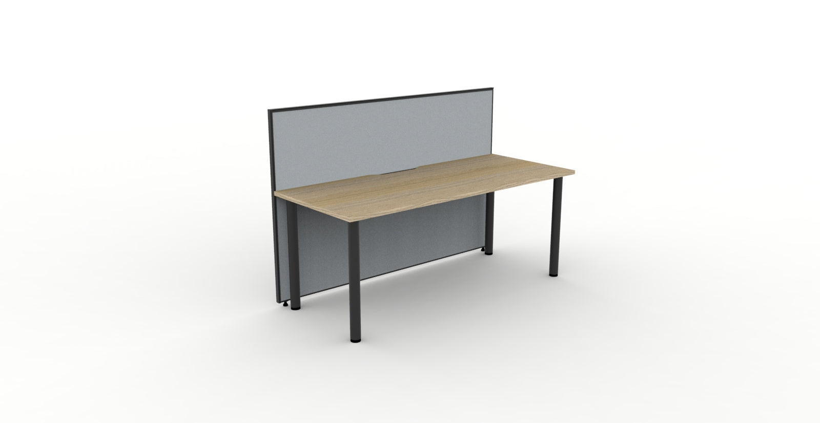 Shush30 Round Leg Single Sided Workstations - 1200mm High Screens