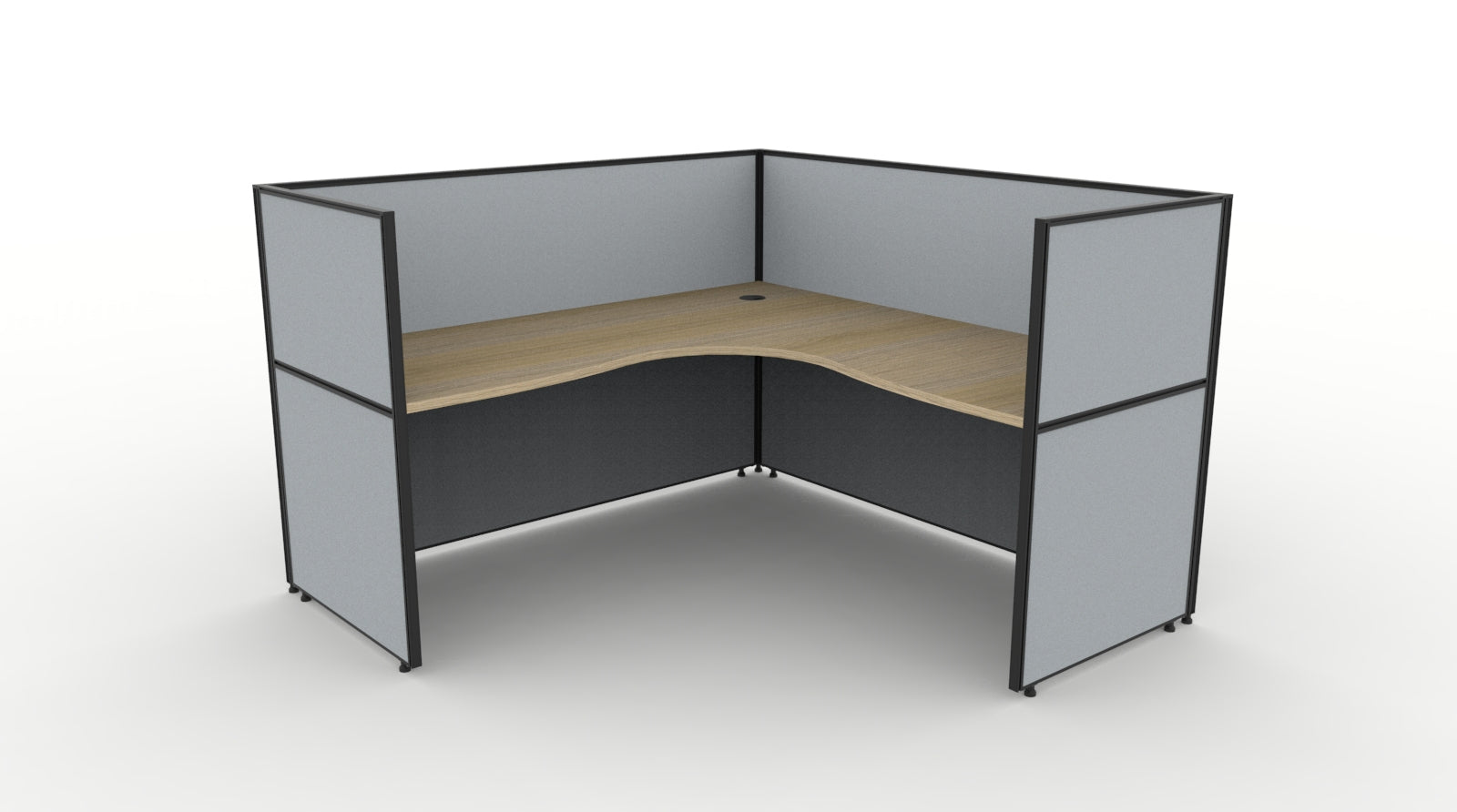 Shush30 Screen Hung 1 Person Corner Workstation
